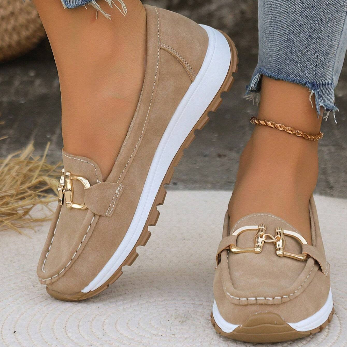 Ellie - Flat Buckle Loafers – Clara’s Boutique Hamptons
